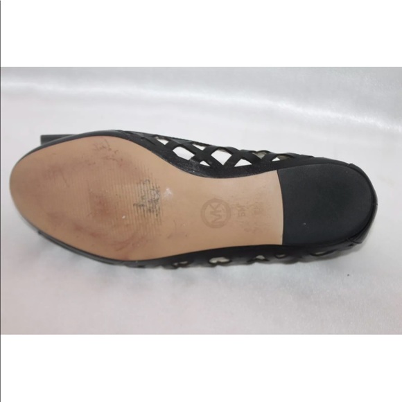 Michael Kors | Shoes | Michael Kors Cutout Leather Spike Bow Ballet ...